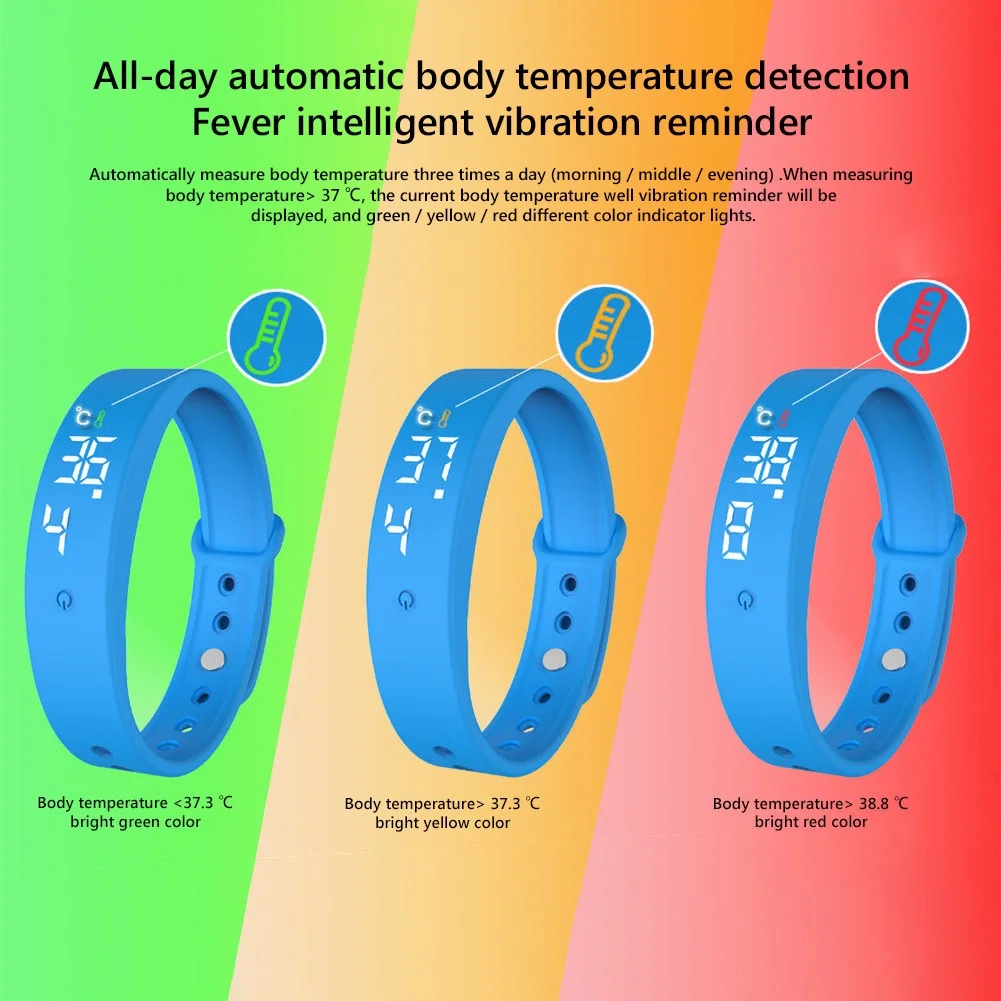 V9 Body Temperature Monitor Thermometers Smart Bracelet