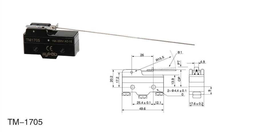 High Quality 15A 250V Latching Micro Switch Model XTM-1705