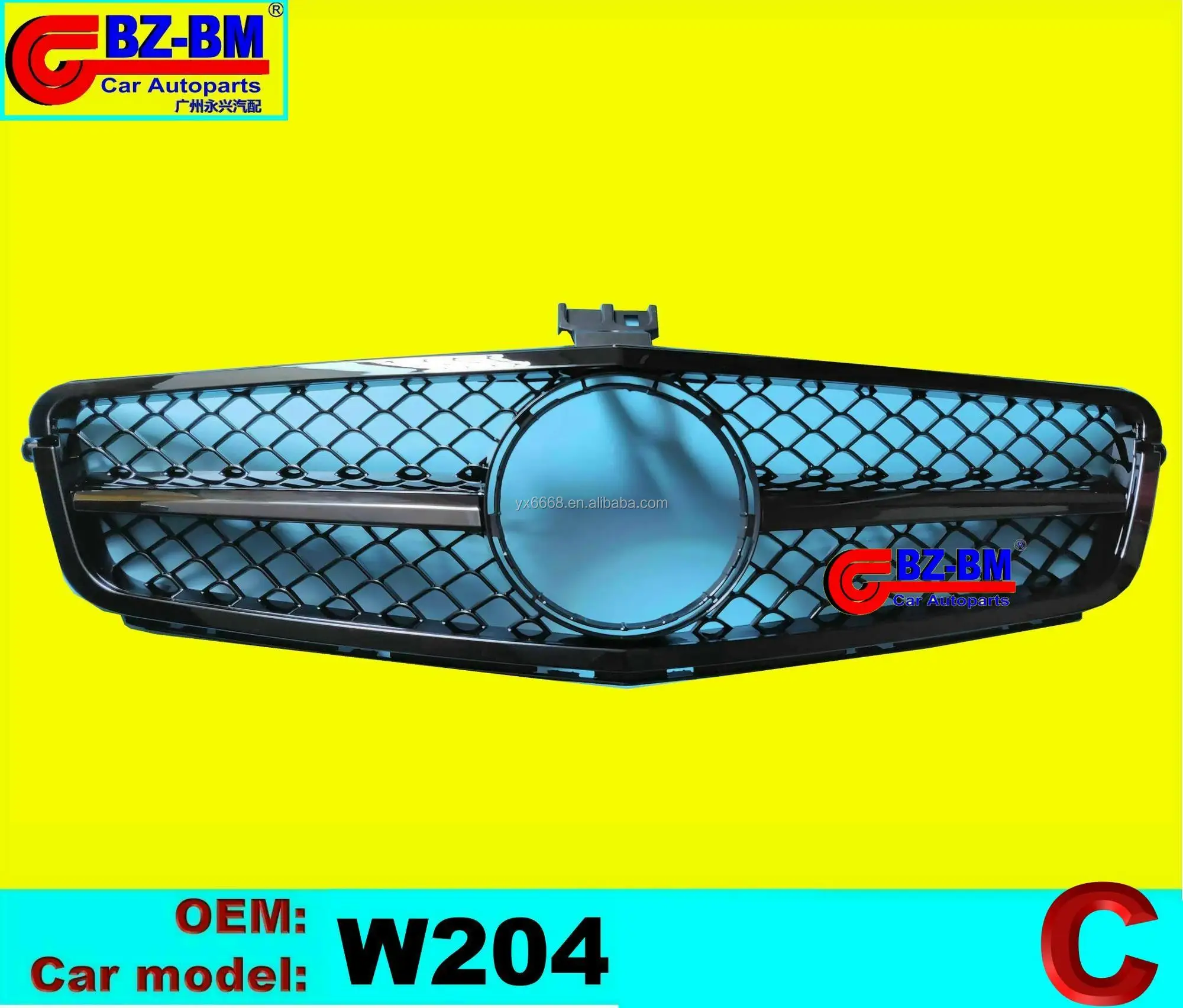 Elmas ızgara için ızgara için Benz W212 W213 W205 W164 W166 W204 GTR ...