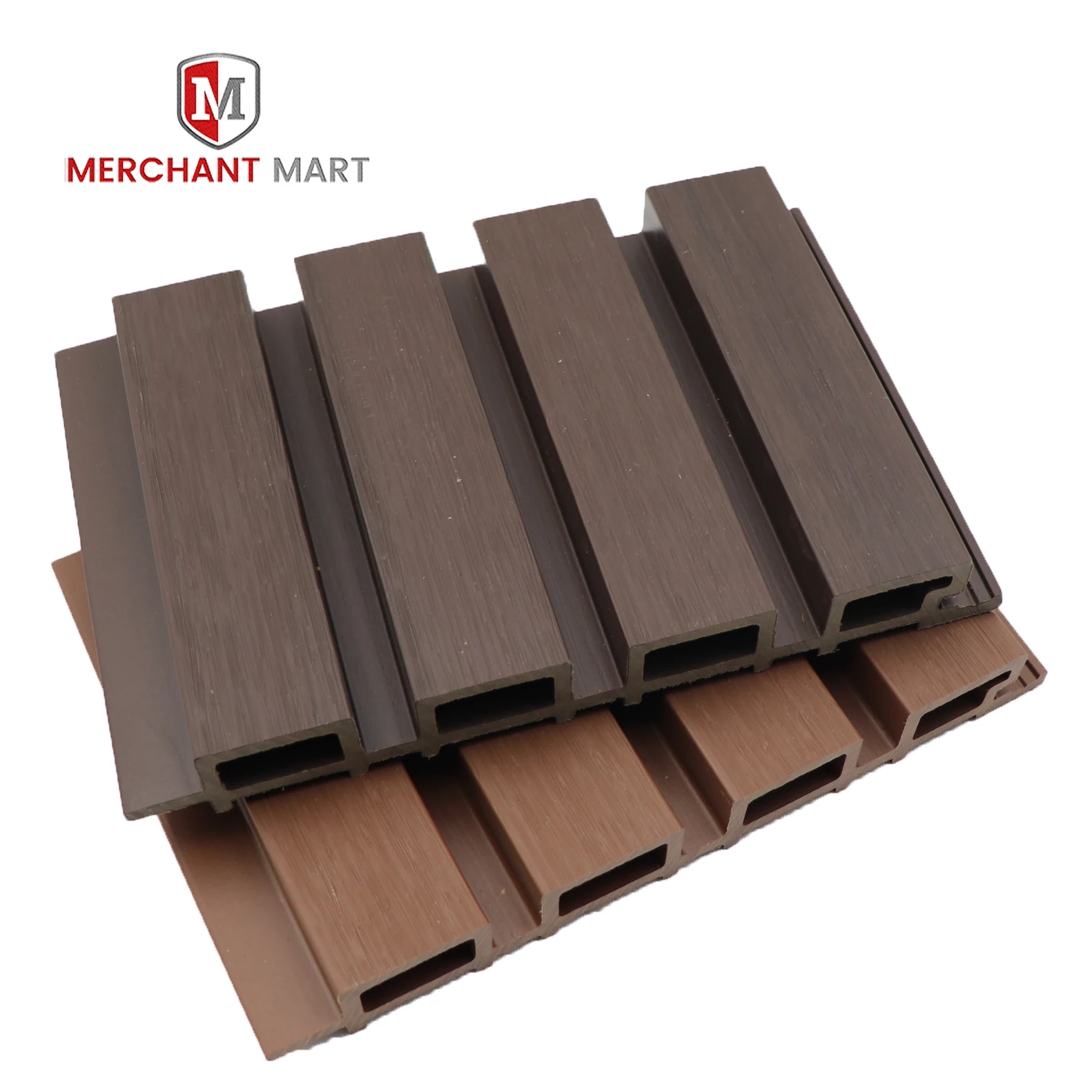 Original Outdoor Fluted Cladding Panel Plastic Wood Composite Wpc ...