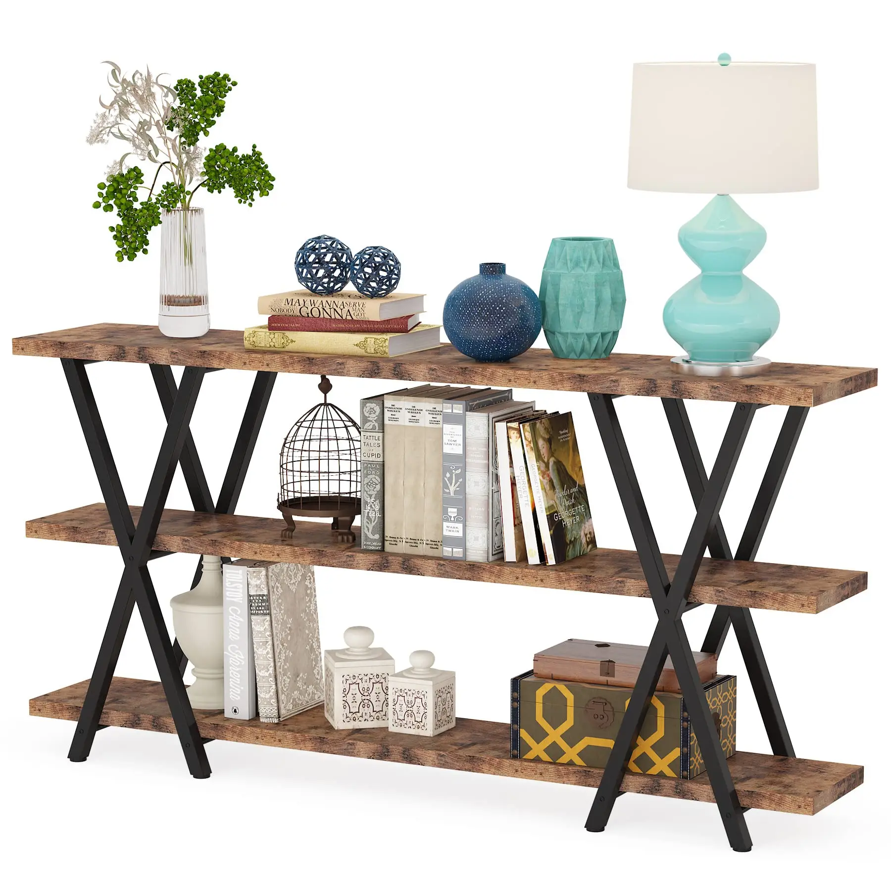Design Simple Black And Wooden Console Table For Tv Console Table ...