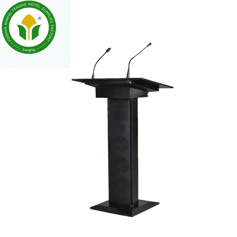 Hotel Black Metal Design Rostrum Lectern Podium| Alibaba.com