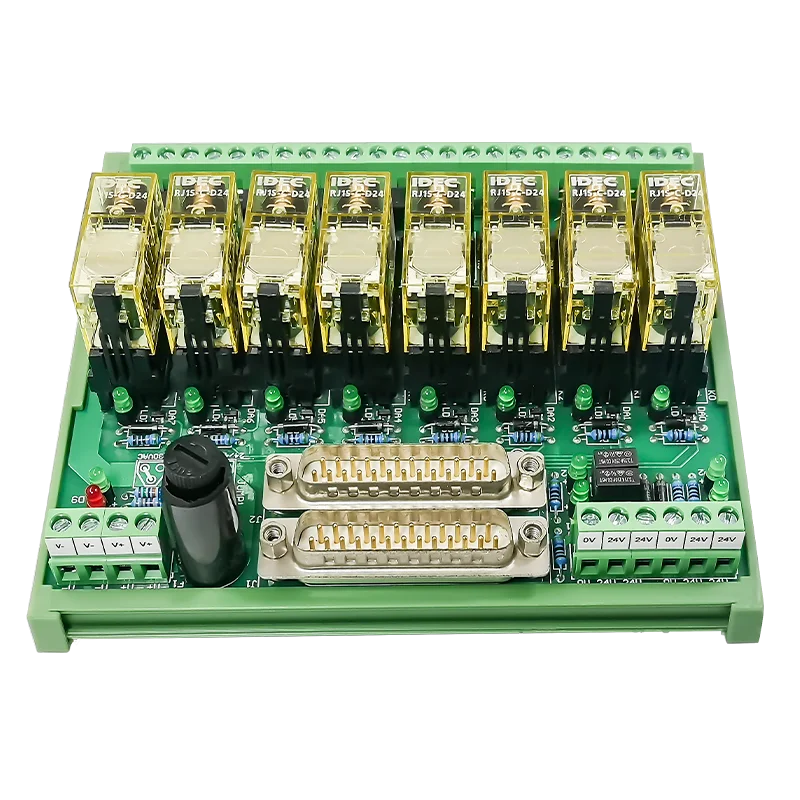 8-Channel Digital Output Power Relay Module with Fuse Holder 24VDC RJ1S ...
