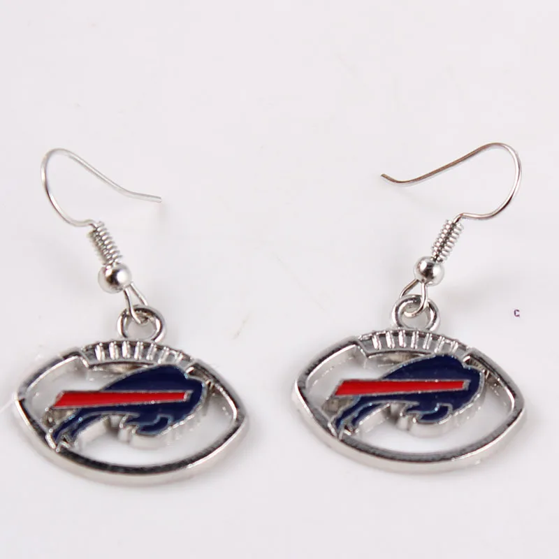 Wholesale 32 US American Football Team Logo KC Nfl Team Earrings