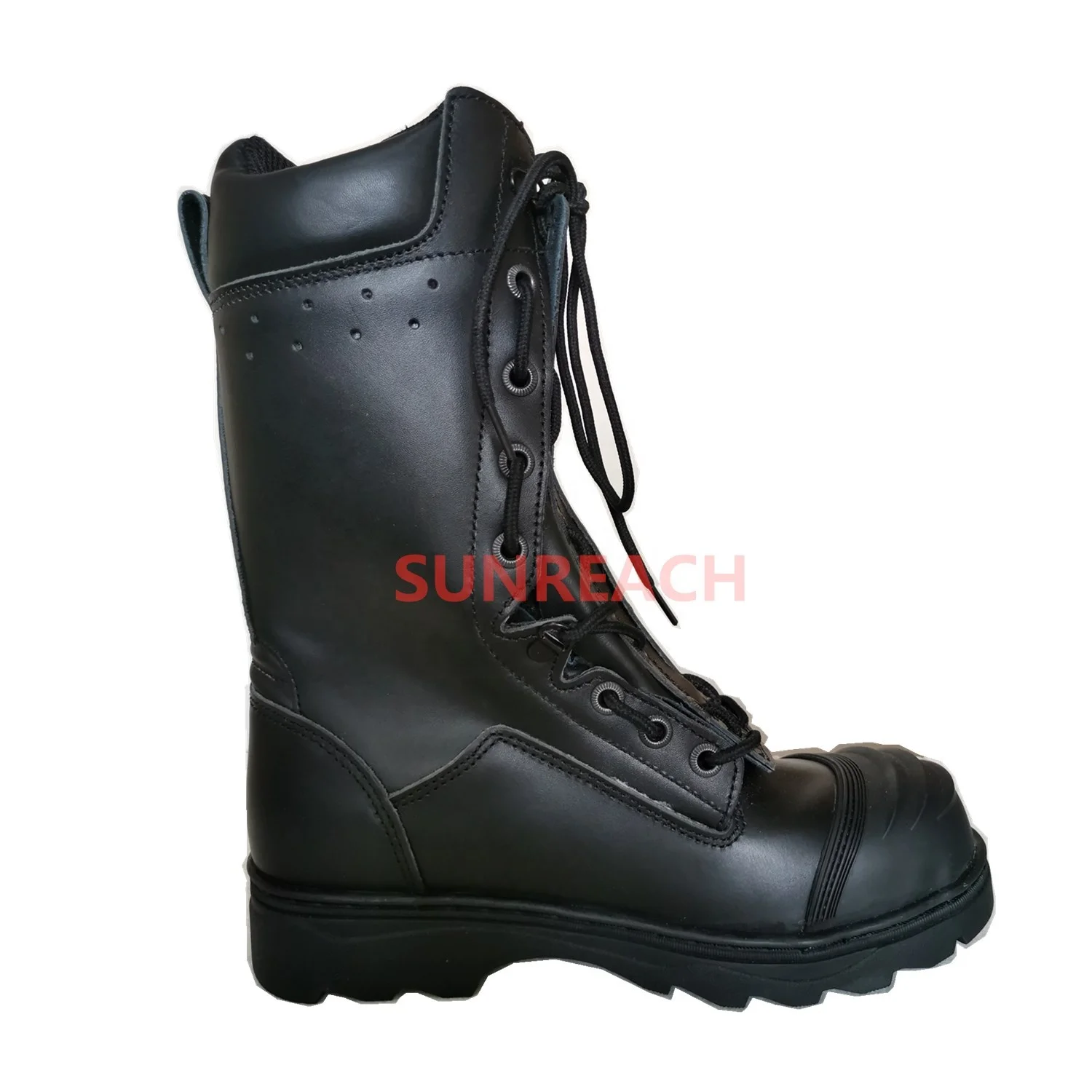 Fire Fighting Leather Safety Emergency Long Boots - Buy Fire Leather ...