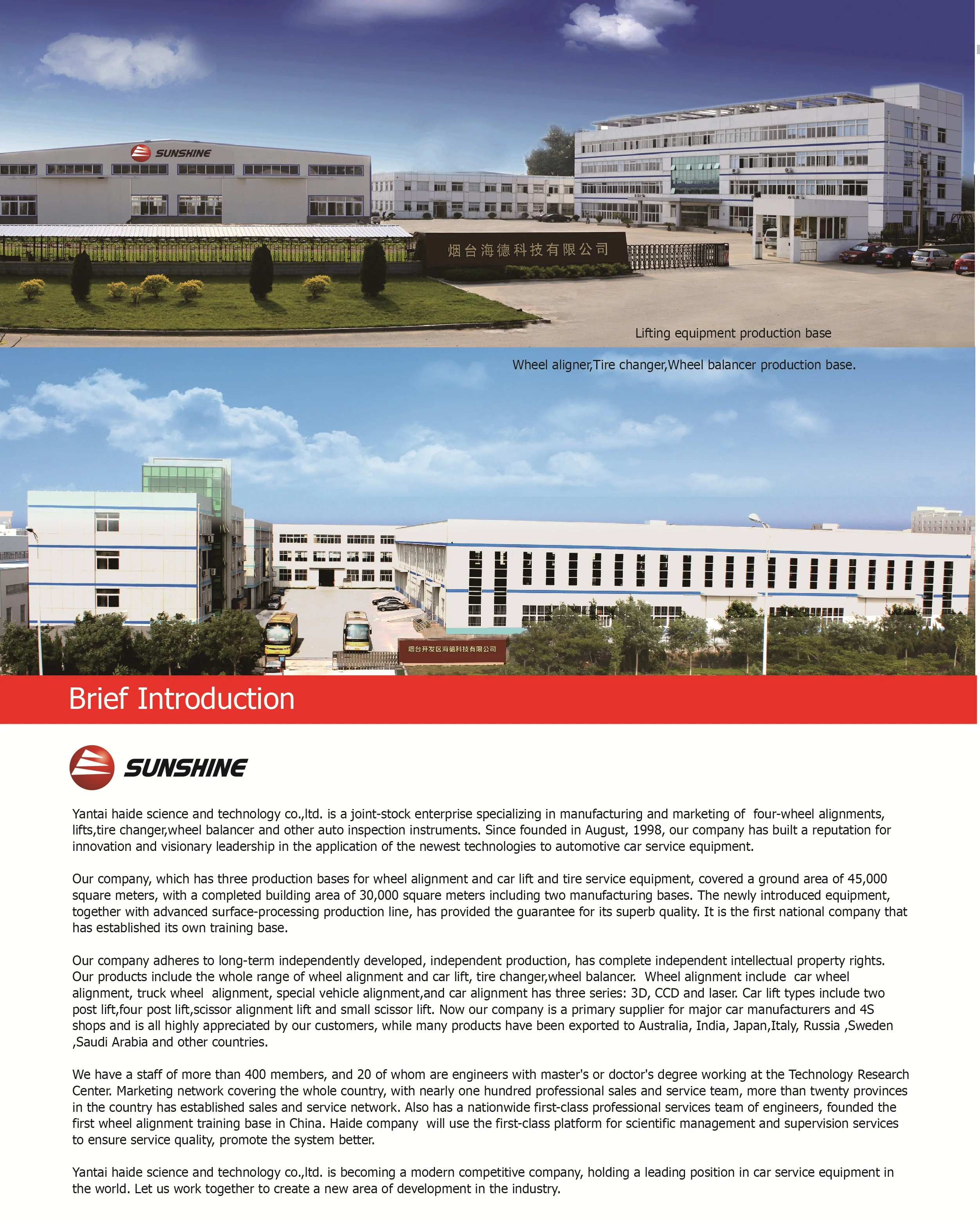 3D wheel aligner ,Sunshine alignment, top automatic tracking model S-F9 ...