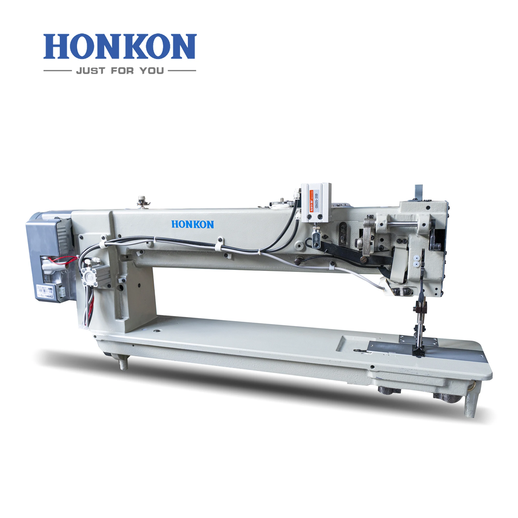 Heavy Duty Direct Drive Double Needle Long Arm Sewing Machine