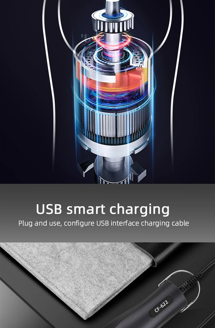 KOOFEX Gold Mini Wireless Charging Hair Clipper - Portable & Powerful