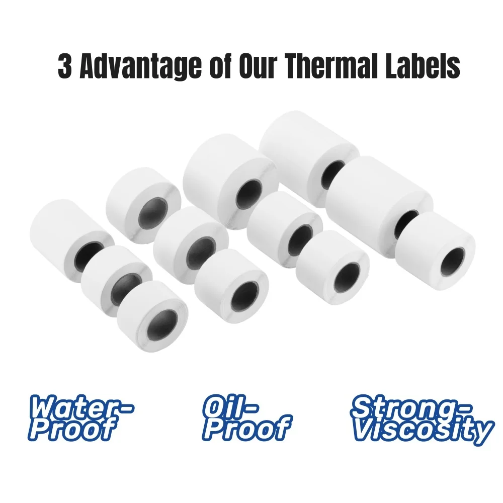 Logo Custom Stickers Labels Barcode Code Stickers Roll Thermal Paper ...