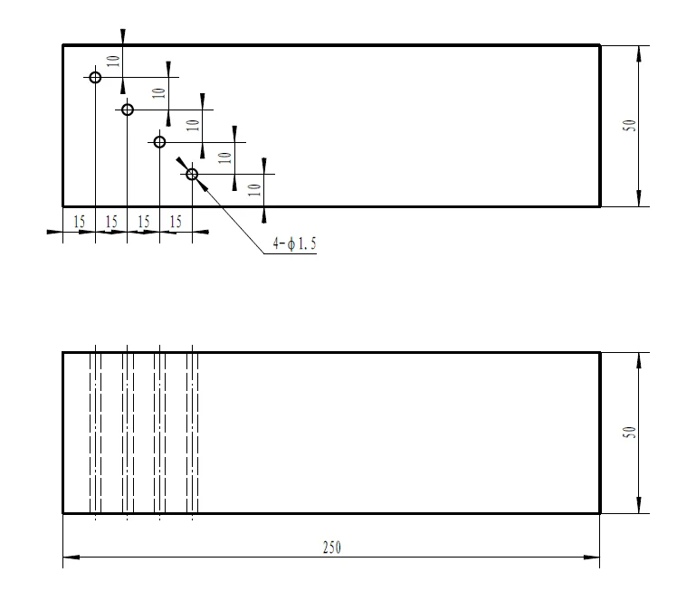 DAC Ultrasonic Calibration Test Block - Standardized Support