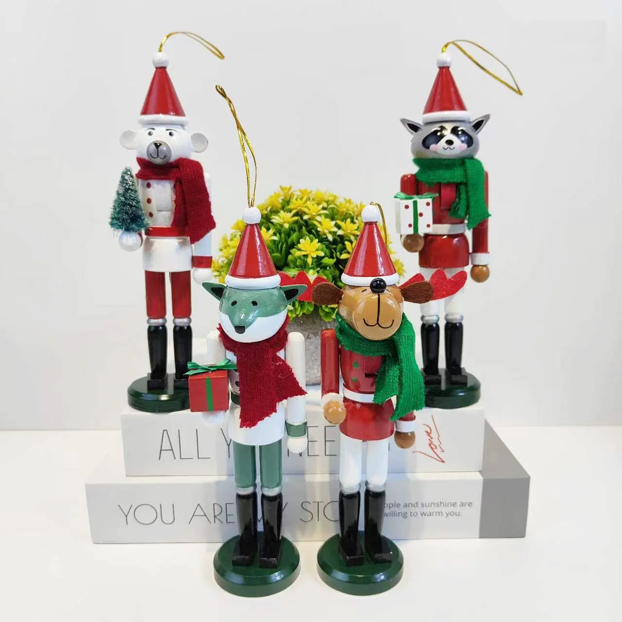 20cm Wood Animal Nutcracker Christmas Nutcracker Soldier - Buy Animal ...