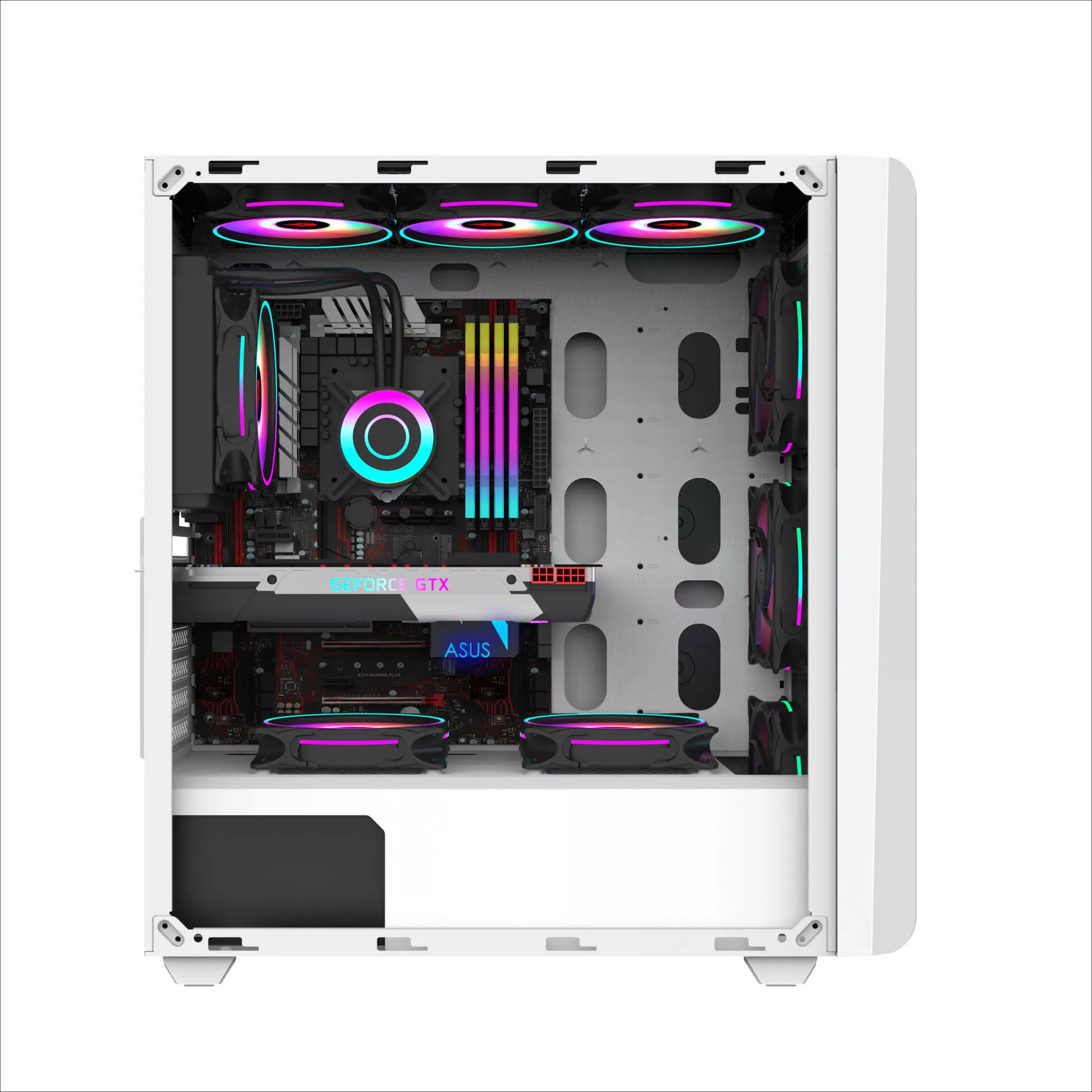 Fashionable Diy Game Tower Computer Case Glass Side Transparent ...