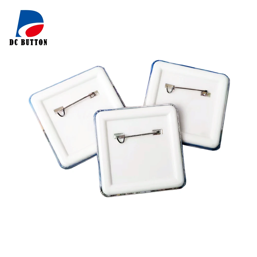 Customizable 50mm Square Plastic Bottom Badge Trademark