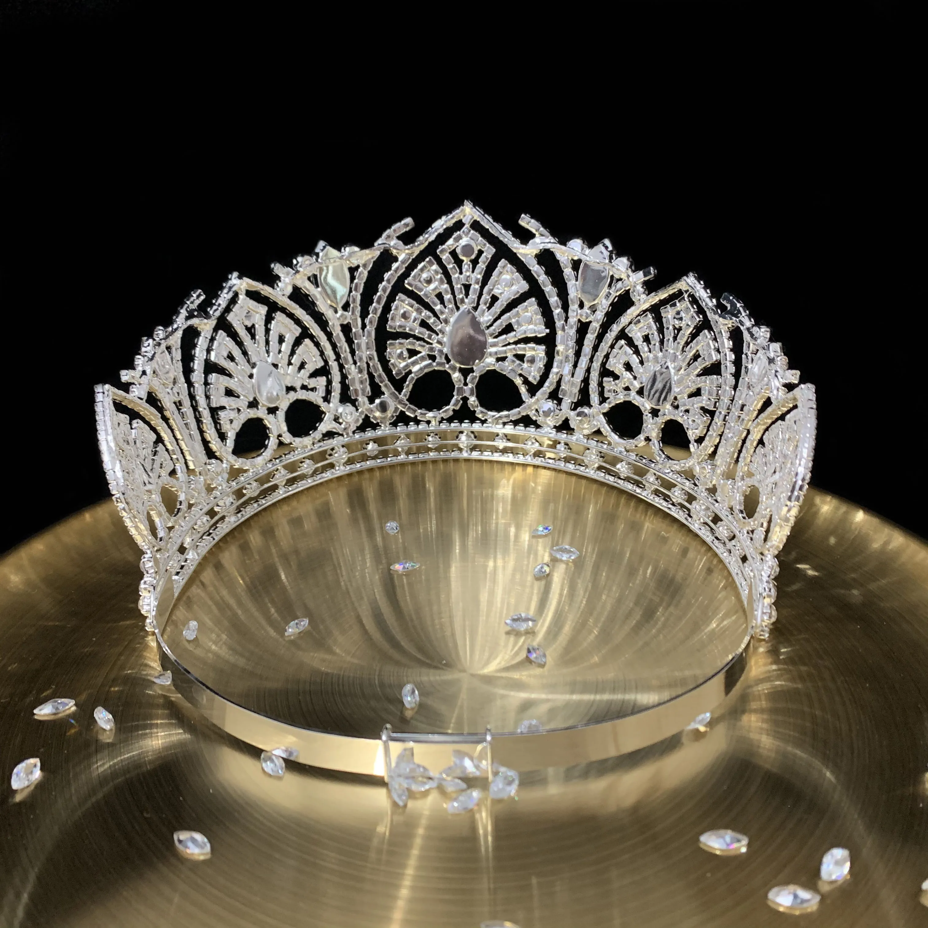 Wholesale Miss World Beauty Pageant Crown Custom Silver Tiaras And ...