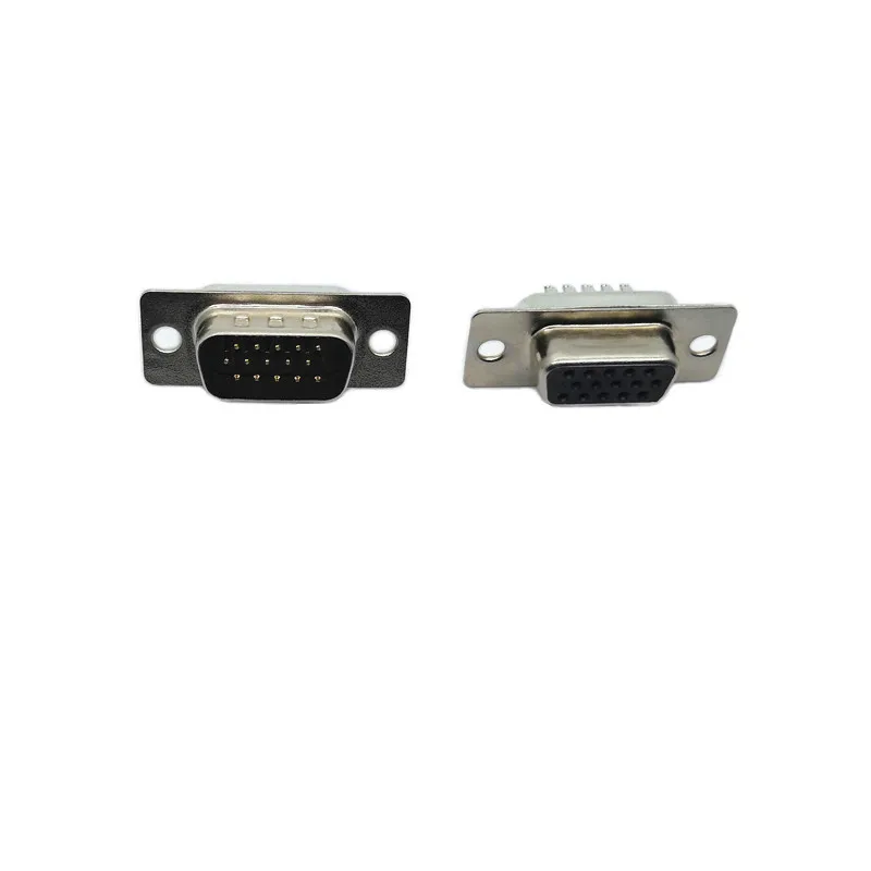 Solder Type 9pin 15pin Mini VGA DB9 DB15 Male Female D-Sub Connector