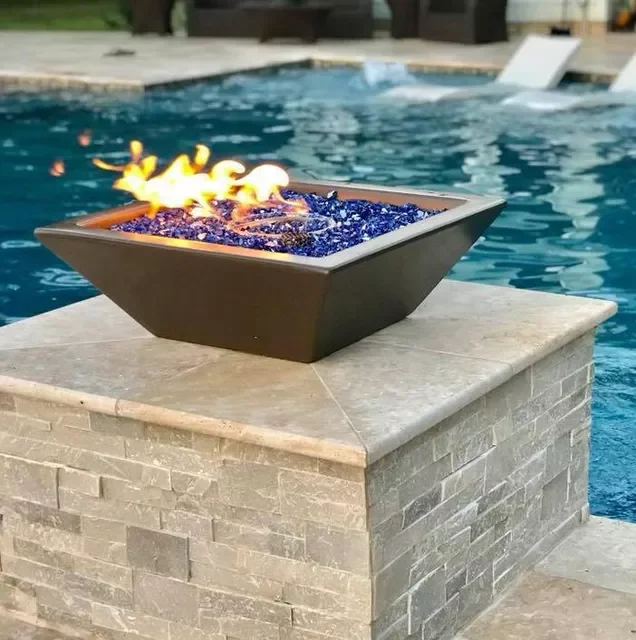 Outdoor Sofa Set Fire Pit Table - Customized Outdoor Furniture