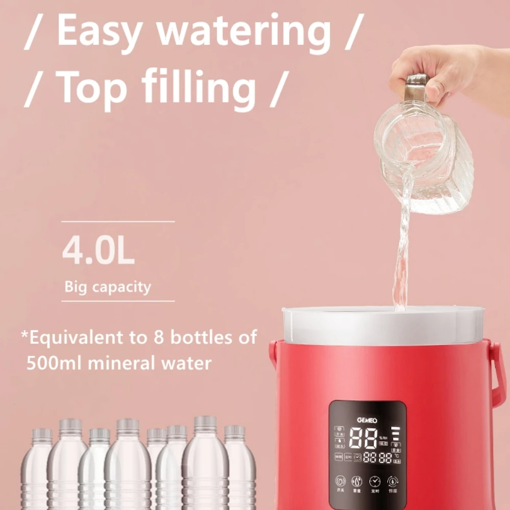 Red Color Rice Cooker 3000ml Lcd Screen Smart Humidifier Essential Oil ...