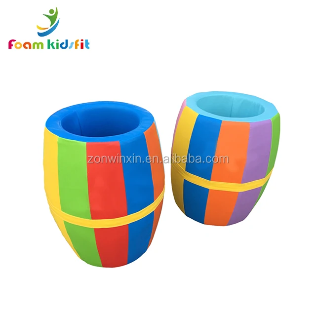 ZONWINXIN Kids Soft Play Cylinder Rainbow Barrels Toys