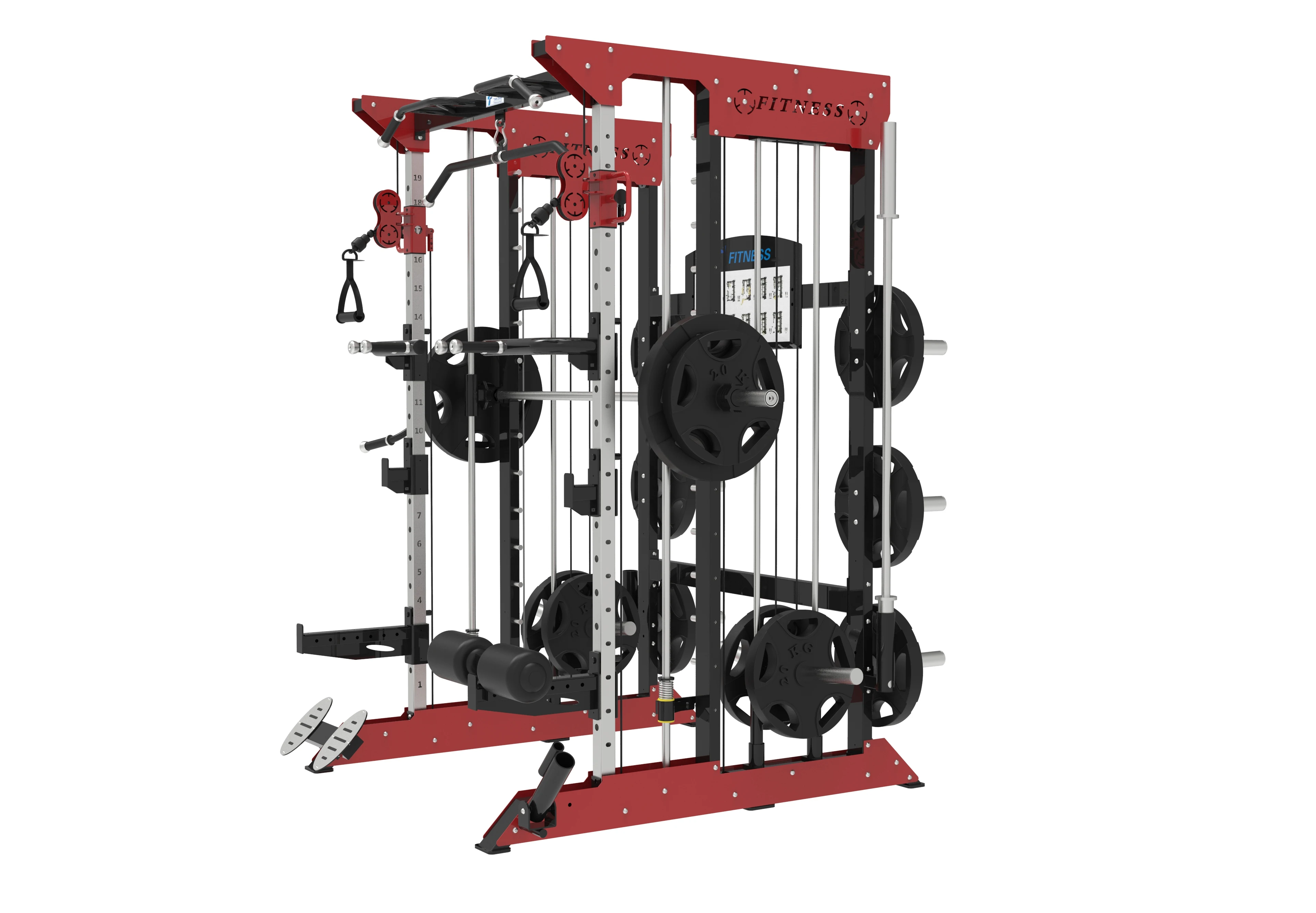 TZ-Q1002 Multi-Function Smith Machine - Gym Power Racks