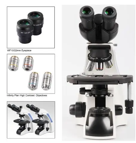 NP-LM05T 40X-1000X Plan Infinity Kohler Laboratory Trinocular Compound Microscope| Alibaba.com