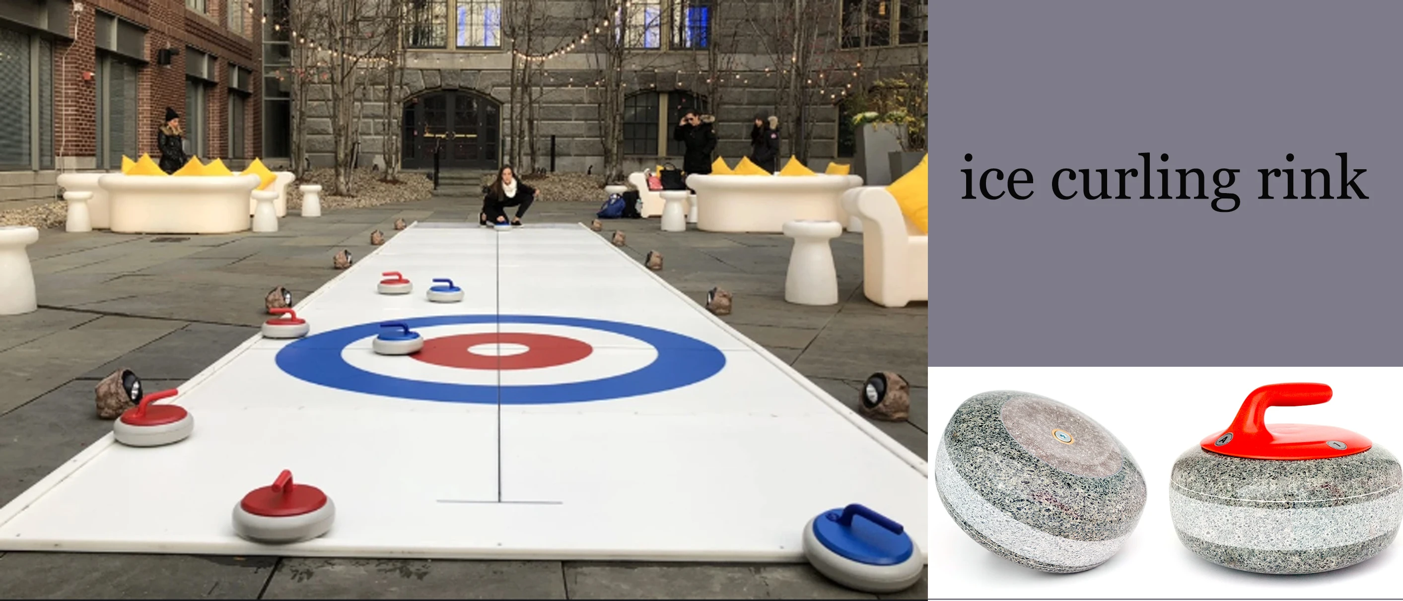High Quality Portable Curling Court - Synthetic Ice Rink