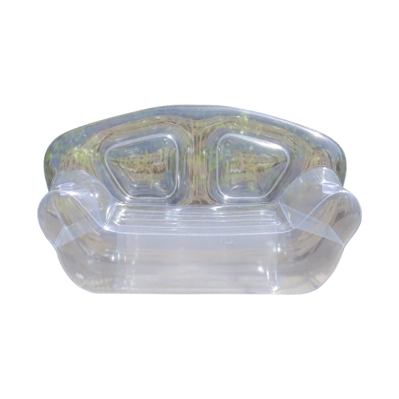 Transparent Clear Inflatable Sofa Seat Double Person Blow Up Chair Yard ...