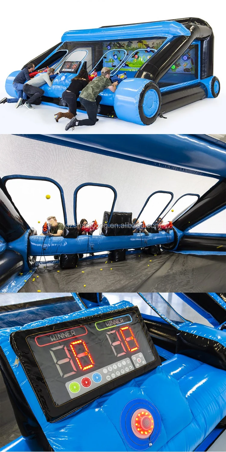 Motorized Shooting Gallery - Interactive Inflatable Games