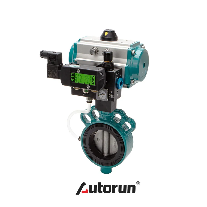 Wenzhou Autorun DN25 1inch NRT Pneumatic Expansion Butterfly Valve