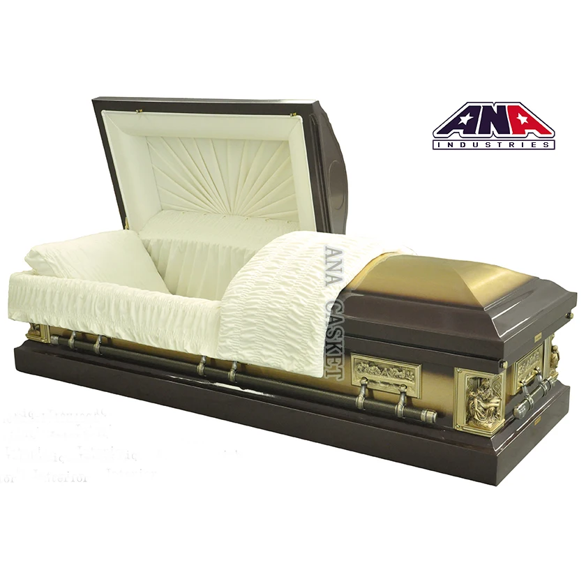 Ana Brushed Natural American Style Metal Luxury Solid Bronze Caskets ...