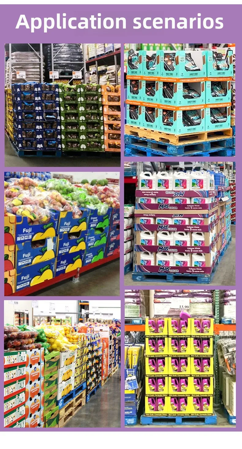 PDQ Food Display Box Supermarket Standard Size Promotional Paper ...