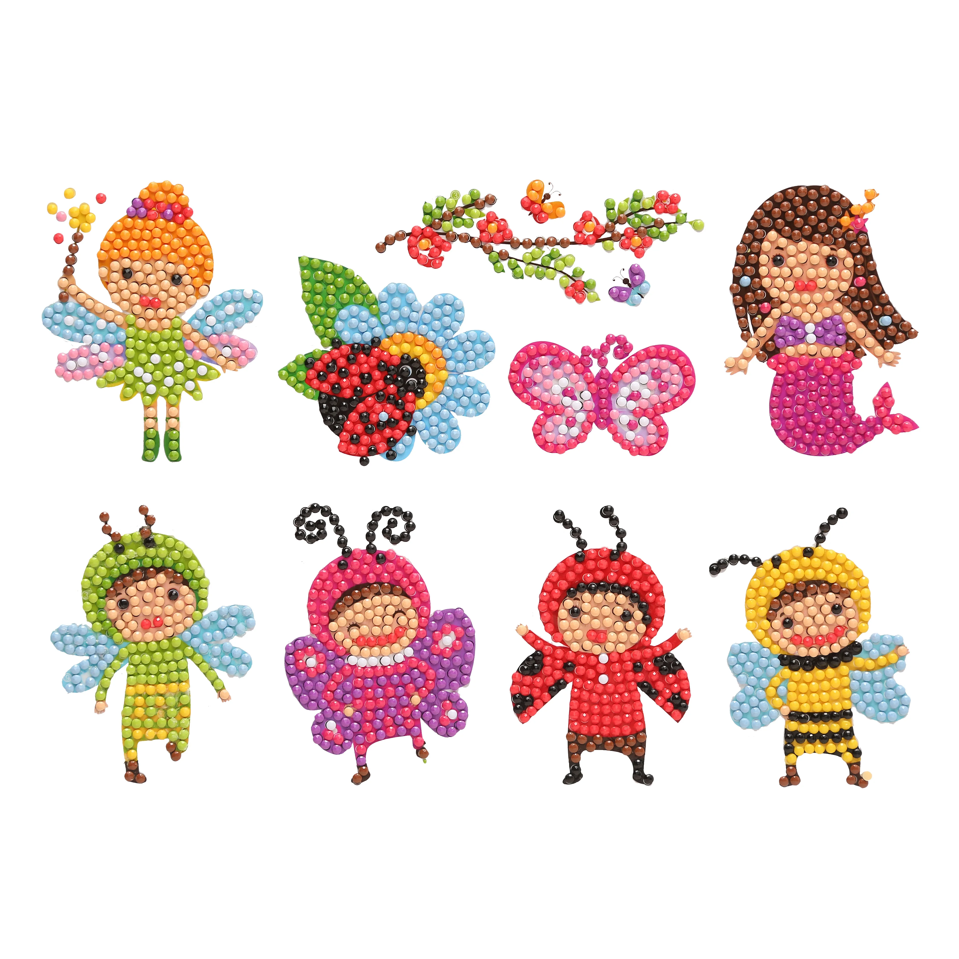 Best Selling Diy Diamond Painting Sticker Fairy Mermaid Bee Children's ...