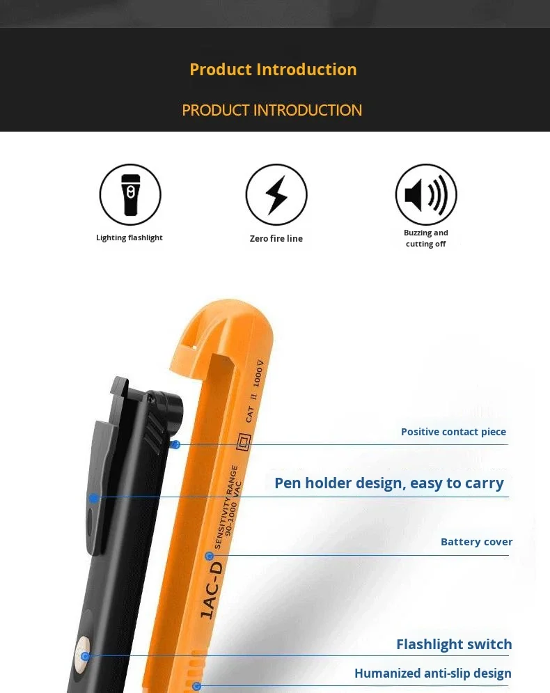 Induction Electric Test Pen Electrician's High Precision Breakpoint ...