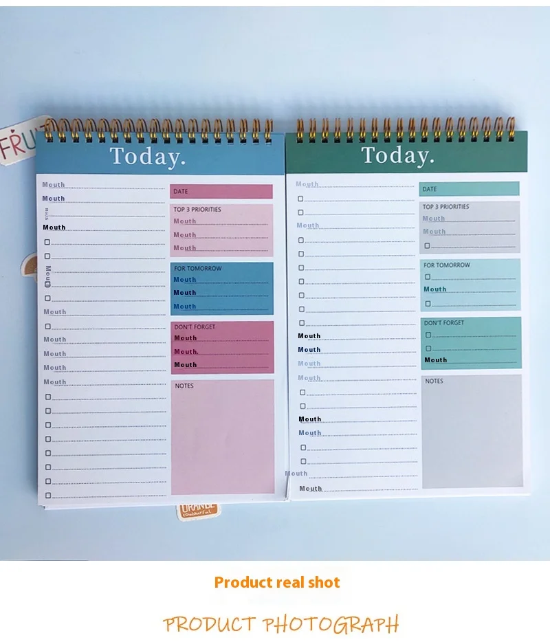 Hot Sale Customizable Weekly Plan Schedule Planner B5/A6 Size with ...