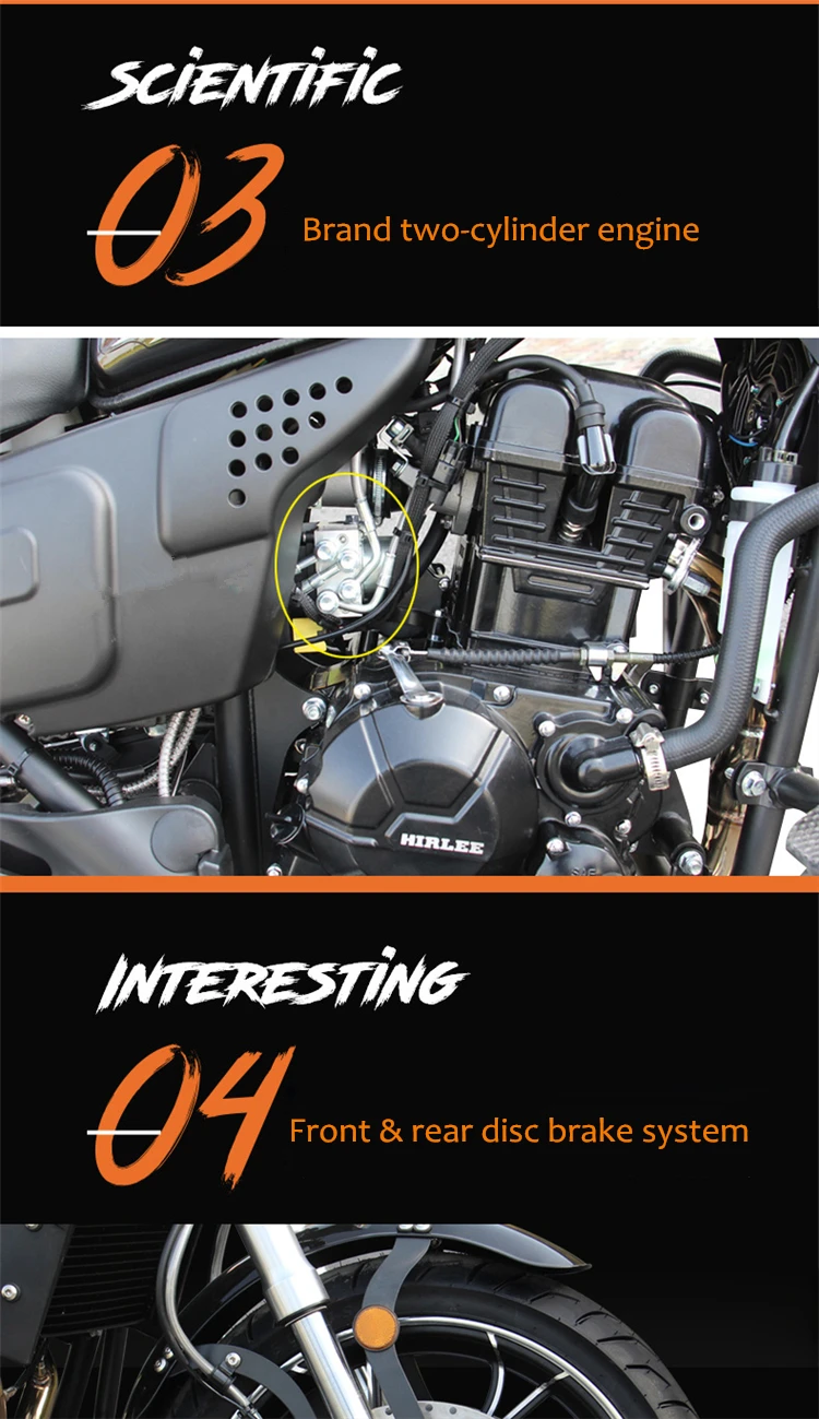 400cc Motorcycle 2 Cylinder Double Cylinder Engine High Power Gasoline ...