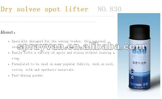 Sprayvan 830 Dry Solvee Spot Lifter - Sustainable Stain Remover