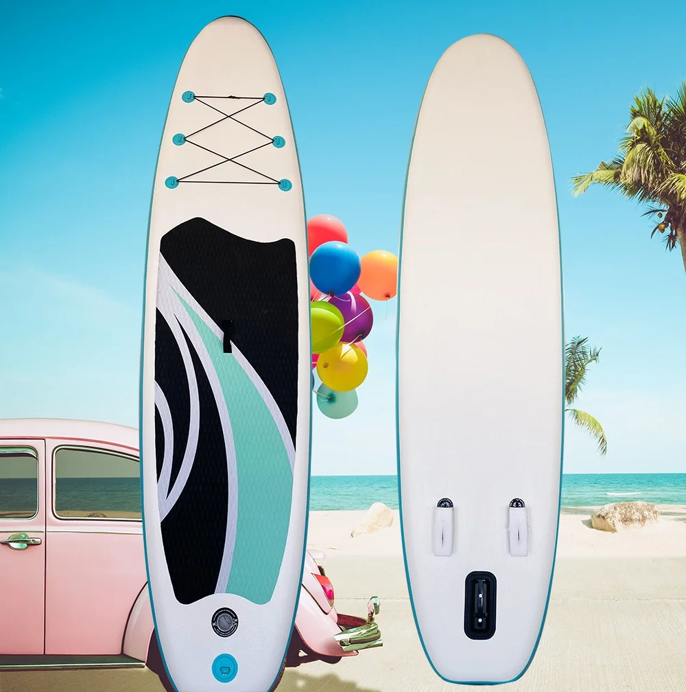Factory Direct Sale White PVC Inflatable Adult Surfboard Outdoor Sports ...