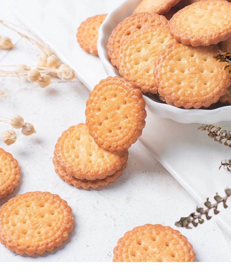 Small Round Biscuits Sea Salt Flavor Biscuits Exotic Snacks Snacks ...