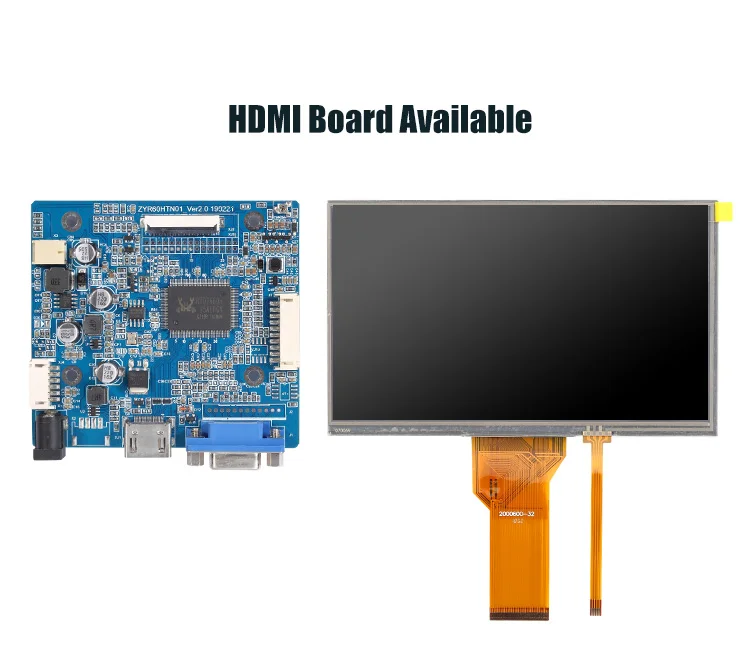 OEM RGB 7 Inch 800*480 LCD Module with Sunlight Readability