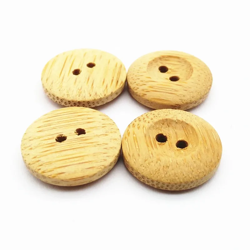 15mm 24L Natural Bamboo Button in Natural Color, Shirt Bamboo Button ...