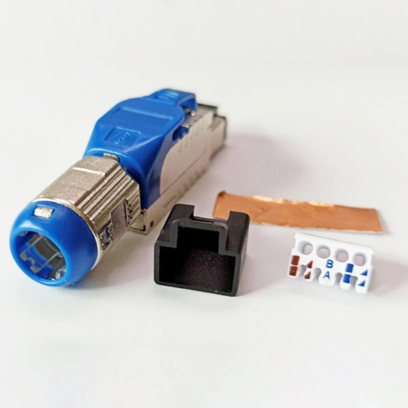 Tool Free Shielded Rj45 Cat 8 Cat8 Field Termination Plug Cat8 ...
