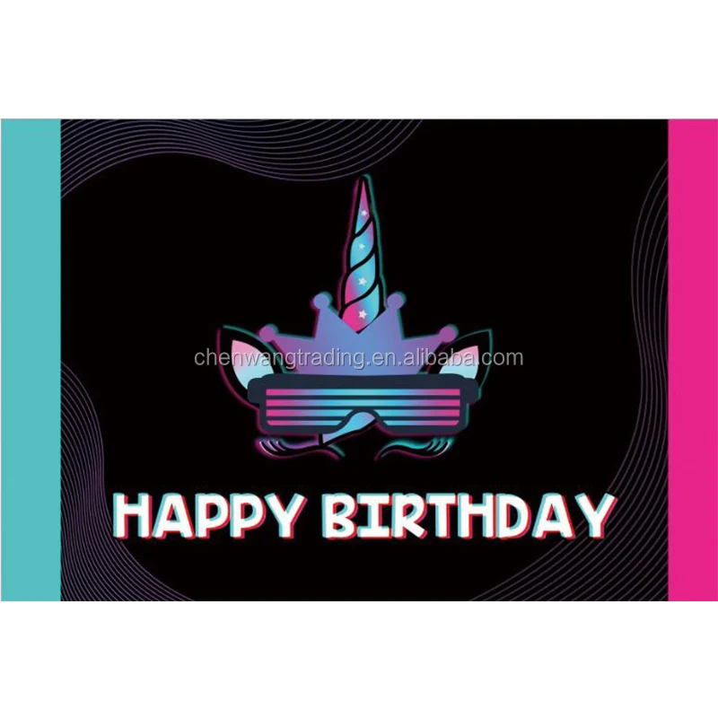 Happy Birthday Tik Tok Backdrop Superior Fabric Birthday Banner Decorating Tik Tok Happy