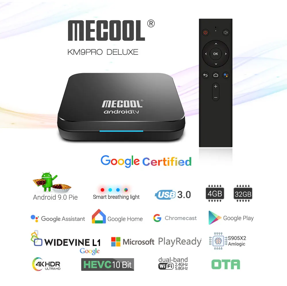 New Km9 Pro Android 9.0 Google Certified S905x2 4k Hd Wifi Android Tv ...