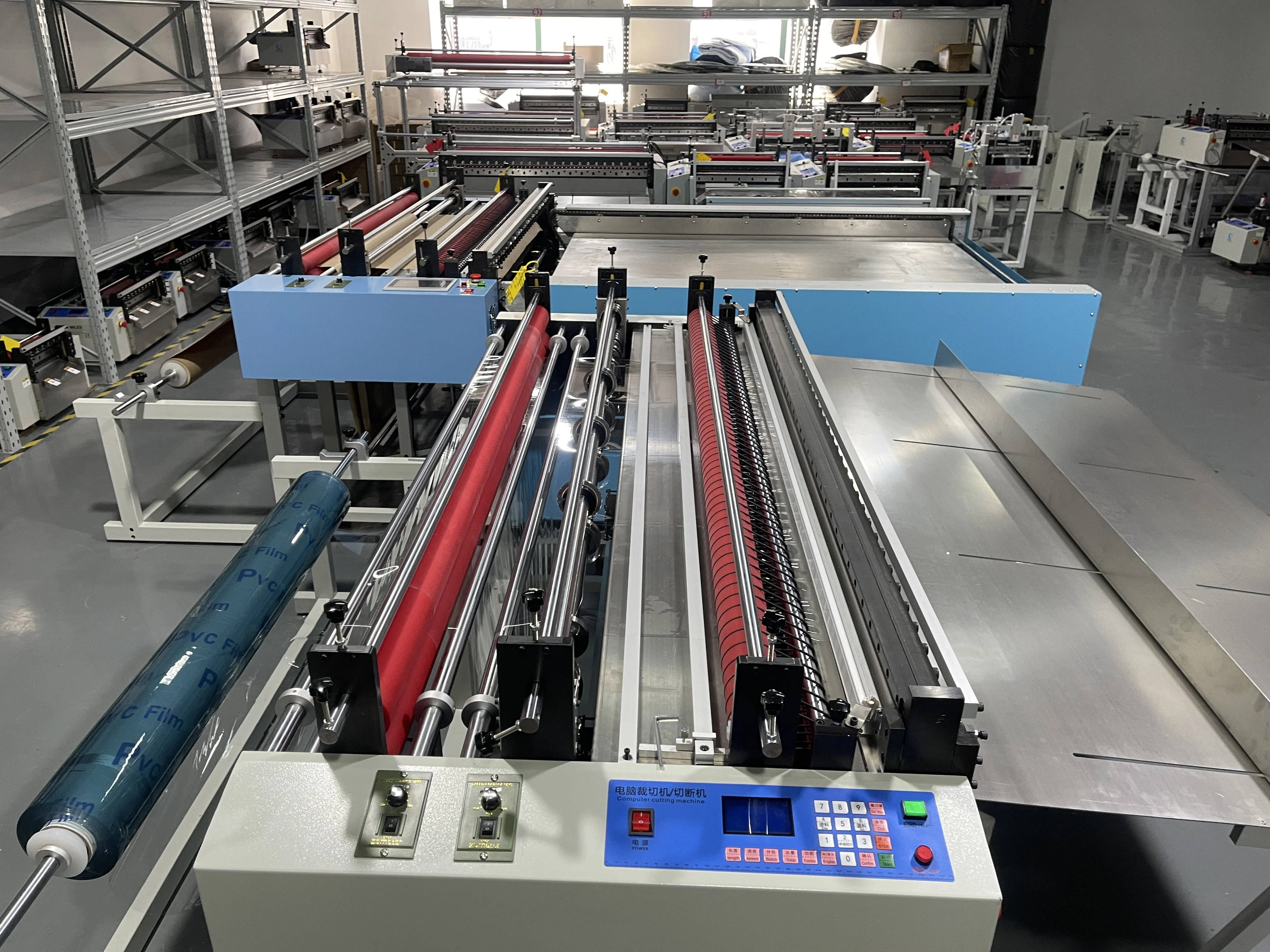 Desktop 300mm Sticker Label Roll Film Cutting Machine Plastic Film Roll ...