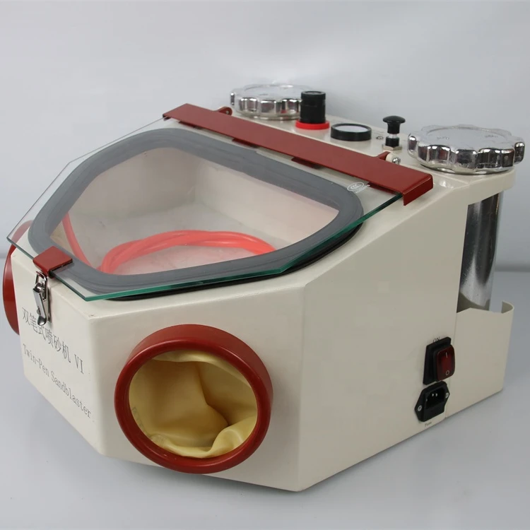 Lz-ii Dental Lab Sandblasting Machine Twin-pen Fine Sand Blaster Lab ...