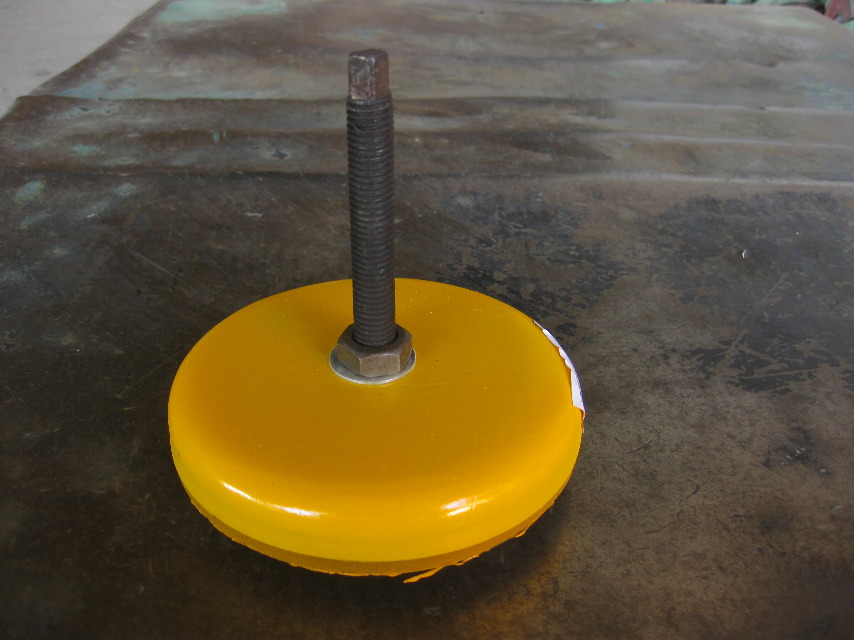 Nbr Rubber Base Mount Foot Level Load Bearing Iron Plate Cover Anti ...