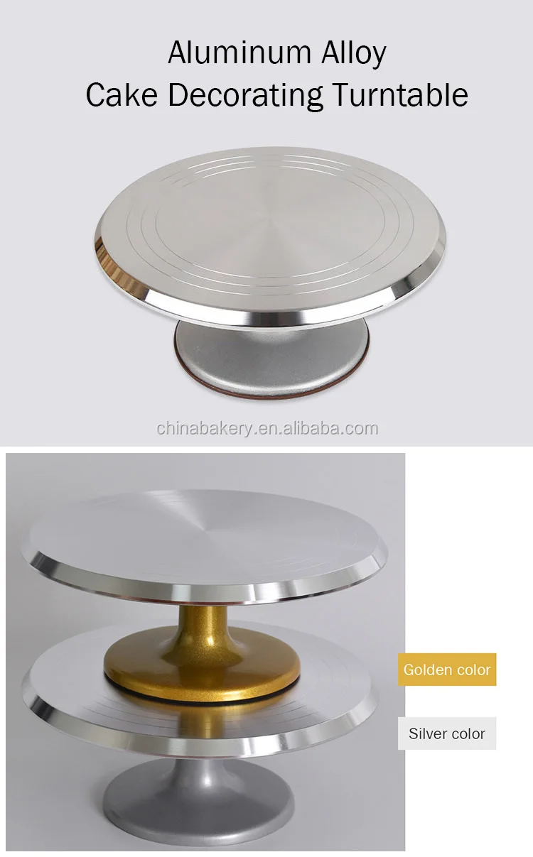 High Quality 12 Inches Aluminum Stainless Steel Cake Decorating ...