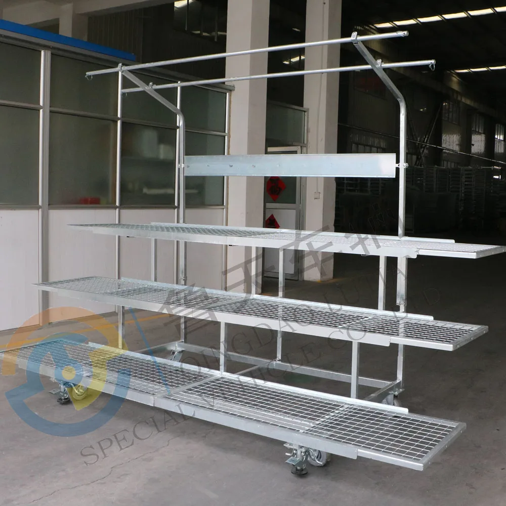 3 Tier Metal Flower Display Rack - Ideal for Garden Centers