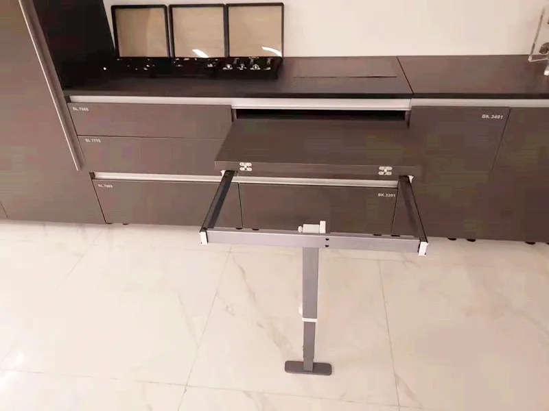 Hidden Pull Out Dining Table with Extension Mechanism & OEM Options