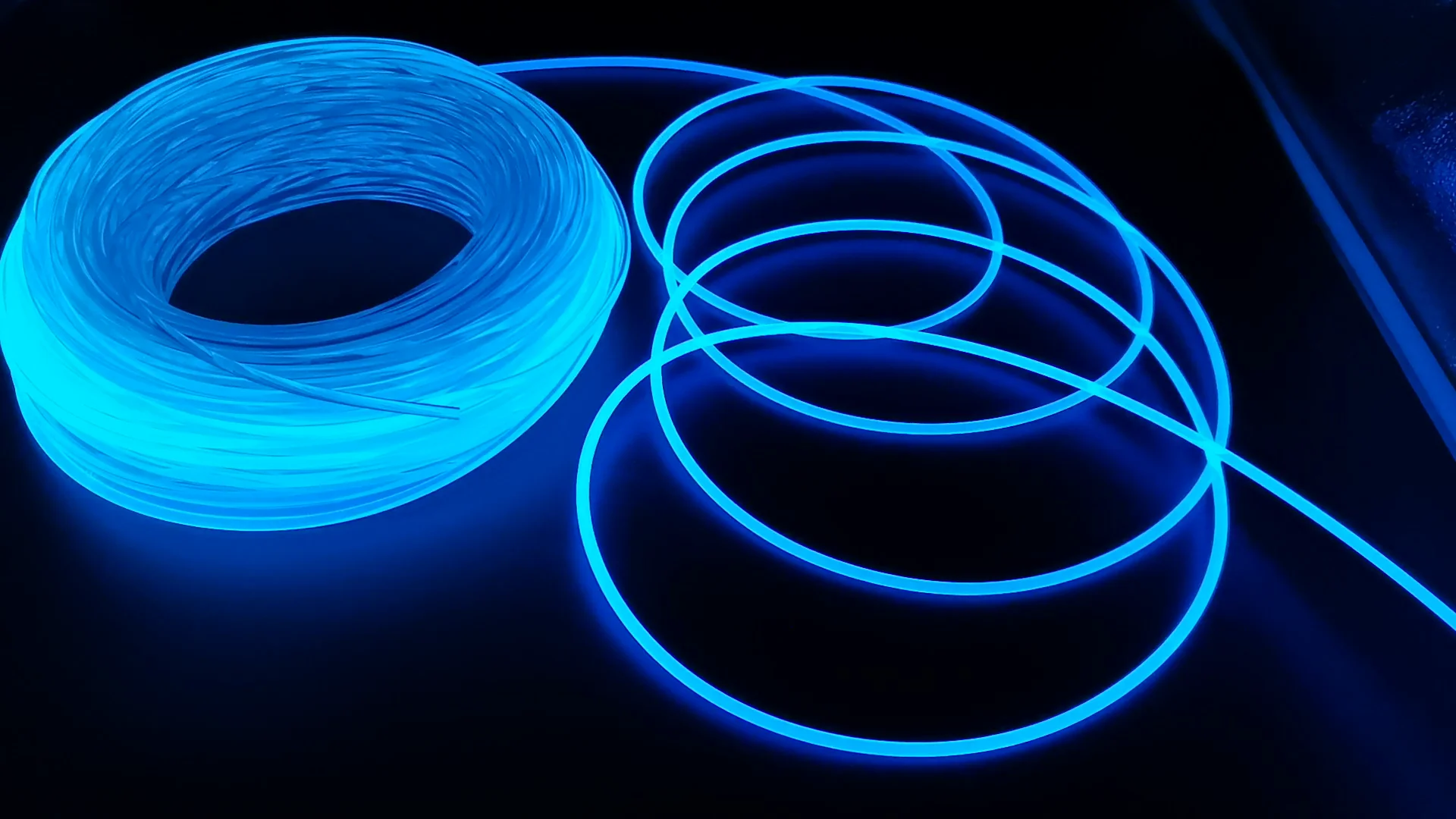 3mm Glow Fiber Superbright Plastic Solid Side Glow Fiber Optic Light ...