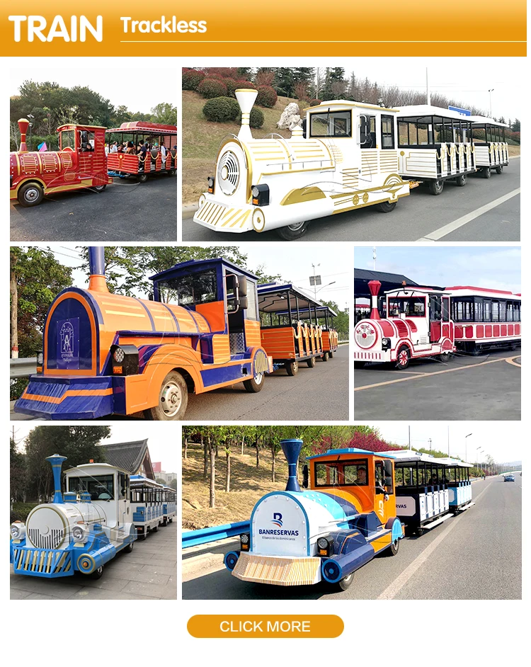 Outdoor Kids Electric Road Small Tourist Trackless Train Sets Factory ...